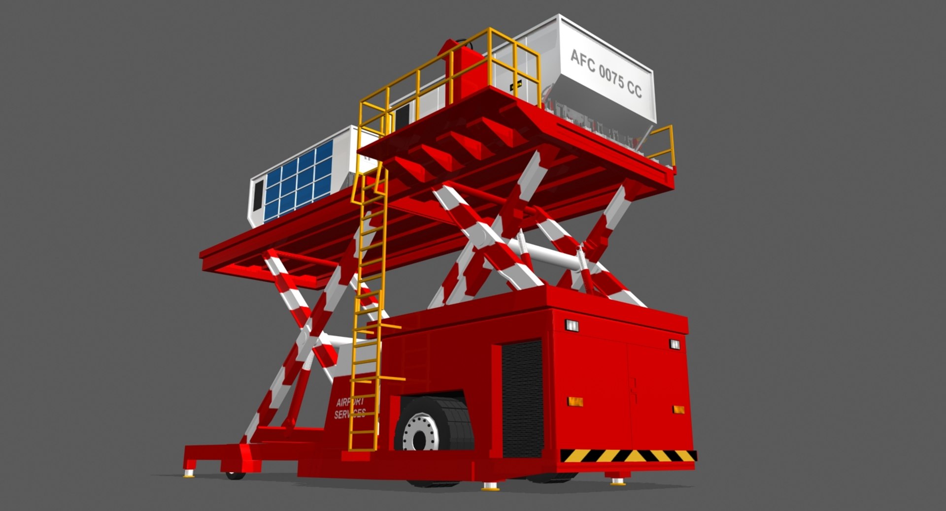 3D aircraft loader device rigged - TurboSquid 1404728