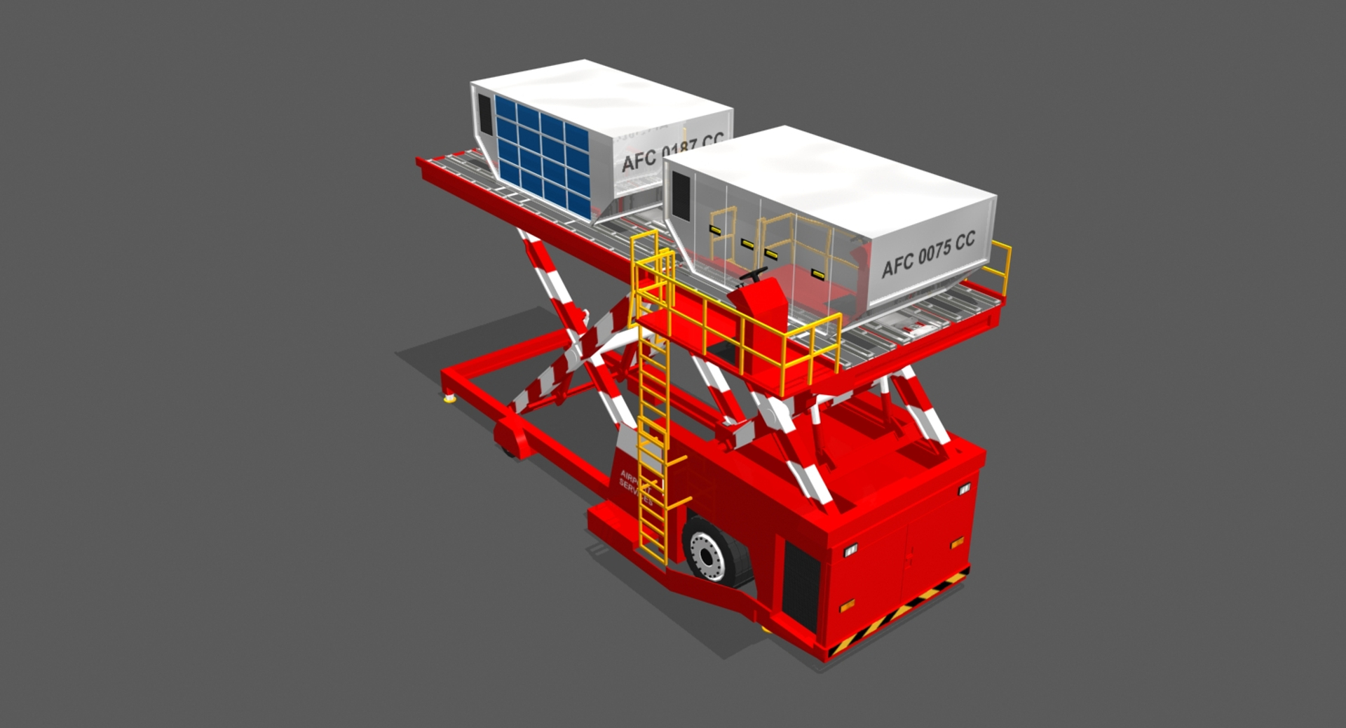 3D aircraft loader device rigged - TurboSquid 1404728