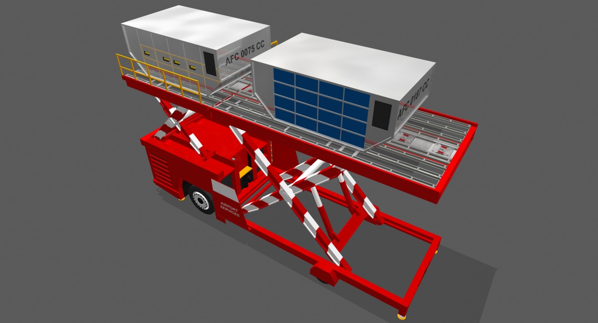 3D aircraft loader device rigged - TurboSquid 1404728