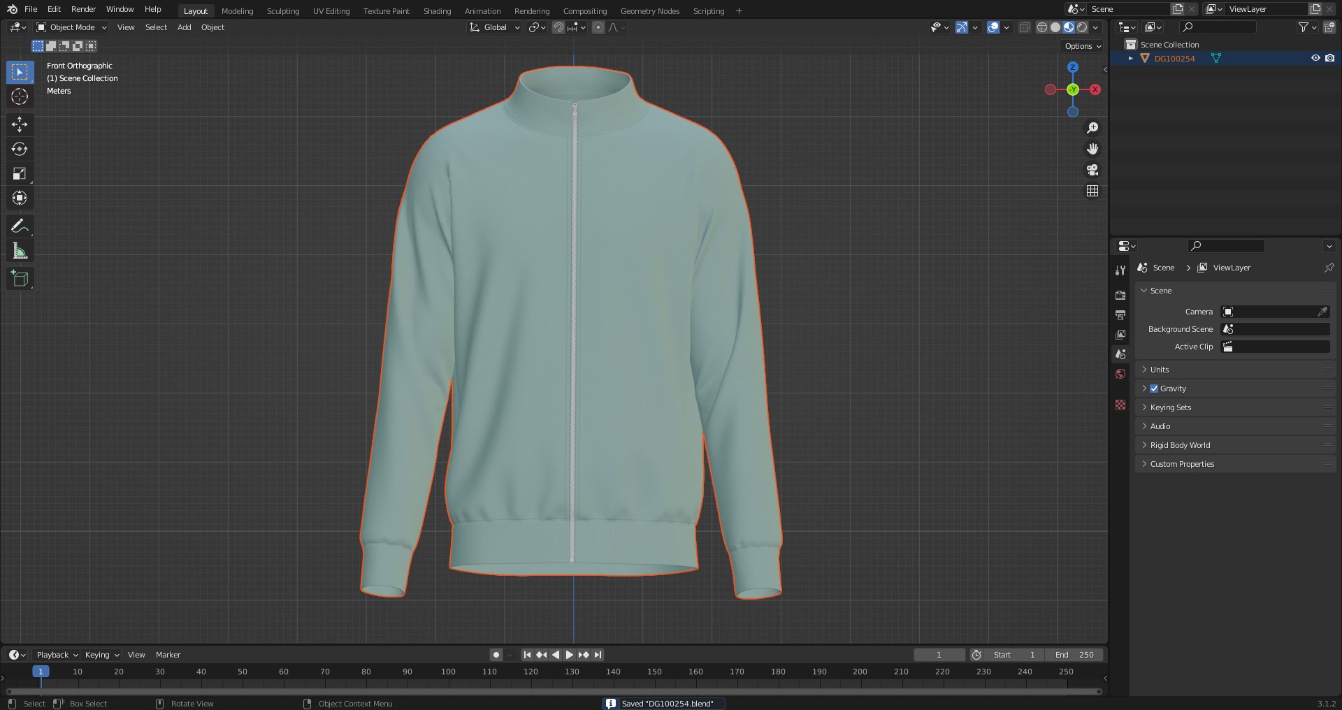 3D Model Mens Knitted Outdoor Fleece Jacket - TurboSquid 2082565
