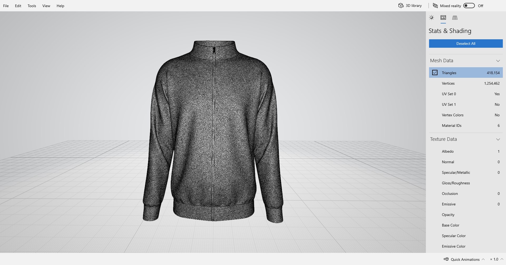 3D Model Mens Knitted Outdoor Fleece Jacket - TurboSquid 2082565