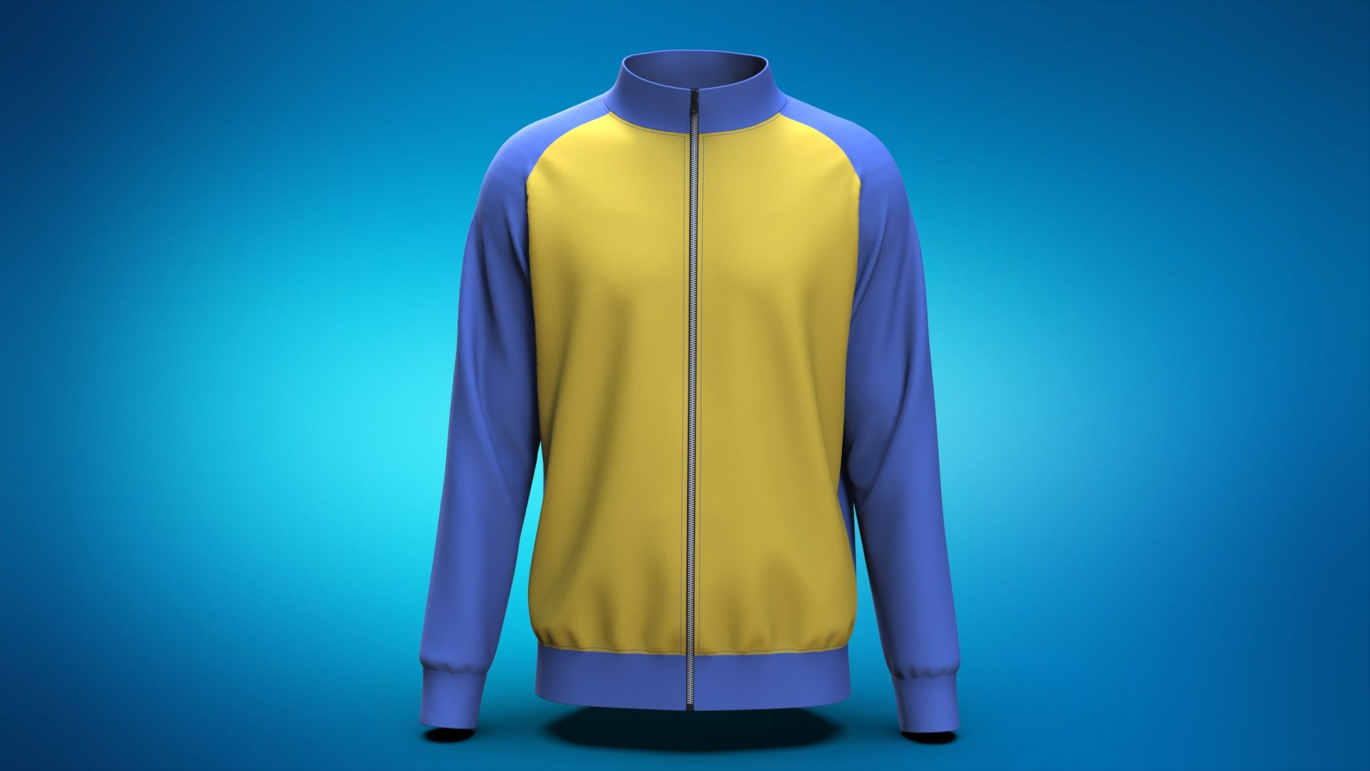 3D Model Mens Knitted Outdoor Fleece Jacket - TurboSquid 2082565