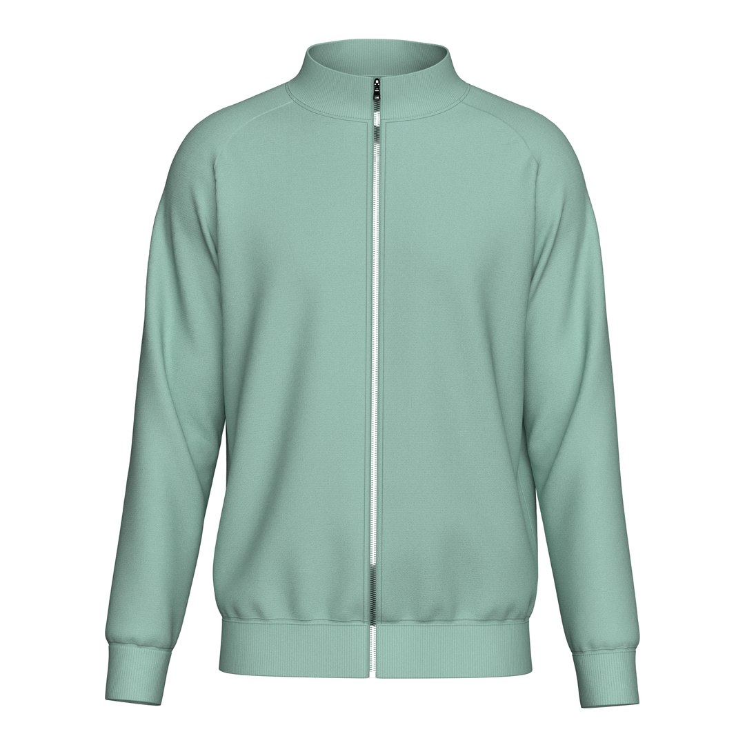 3D Model Mens Knitted Outdoor Fleece Jacket - TurboSquid 2082565