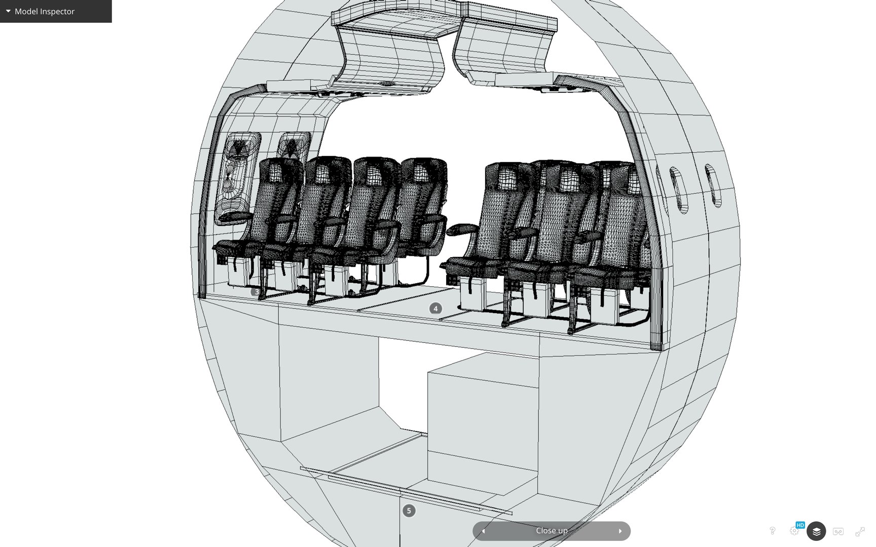 3D Airbus A320 Airplane Cabin - TurboSquid 1887498