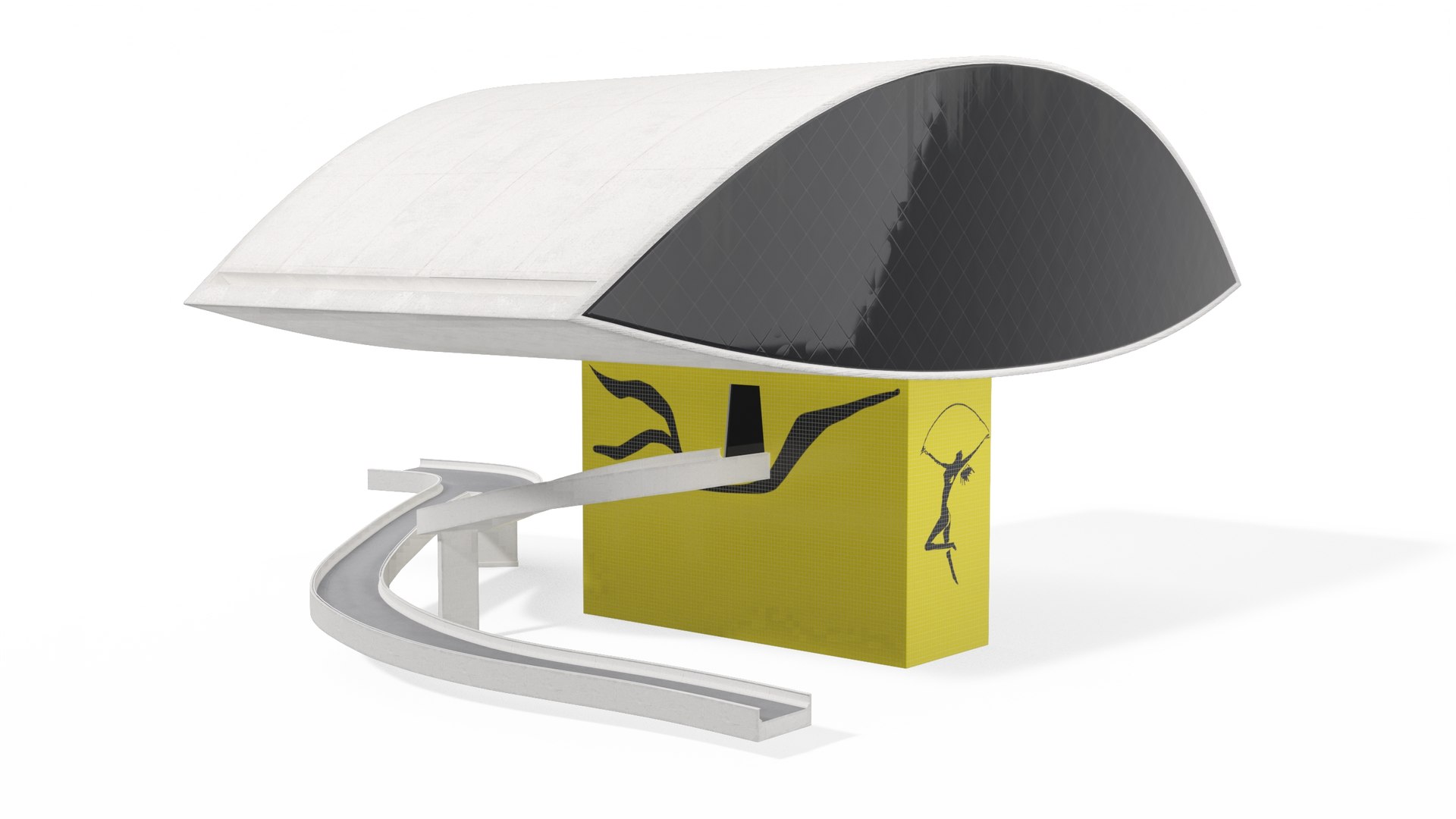 Museu Oscar Niemeyer Model - TurboSquid 2217120