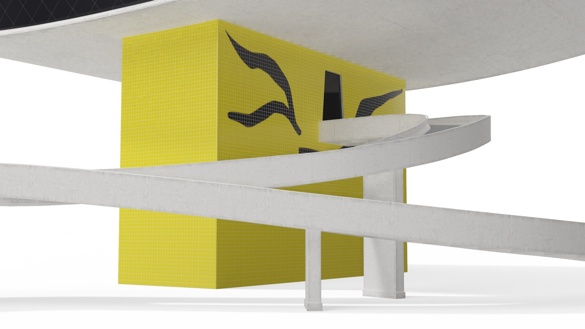 Museu Oscar Niemeyer Model - TurboSquid 2217120