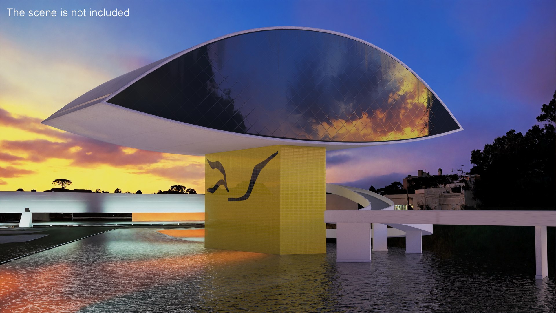 Museu Oscar Niemeyer Model - TurboSquid 2217120