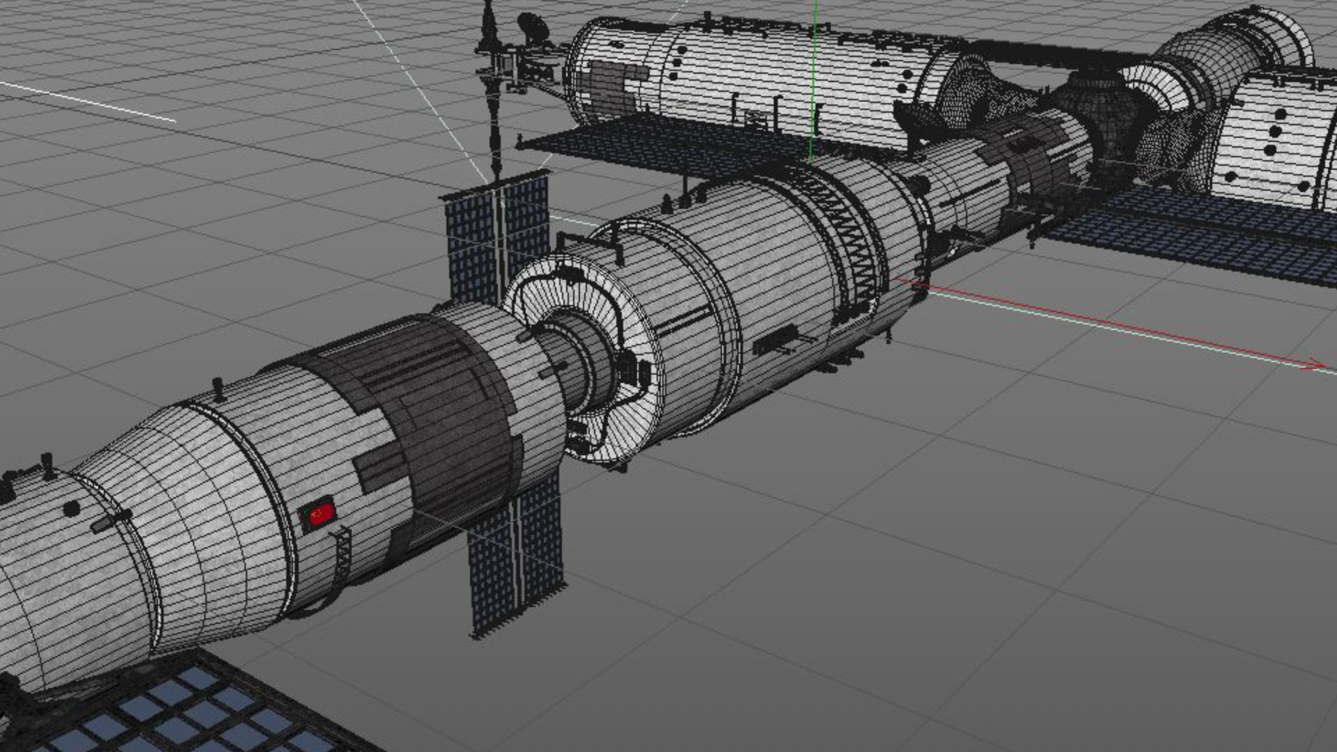 Chinese Space Station Tianhe 3D Model - TurboSquid 2412305