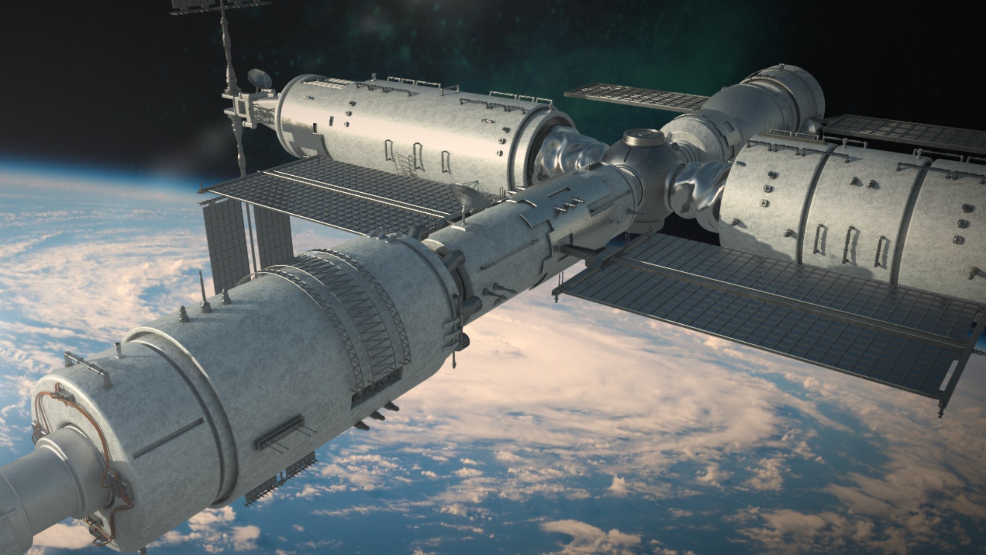 Chinese Space Station Tianhe 3D Model - TurboSquid 2412305