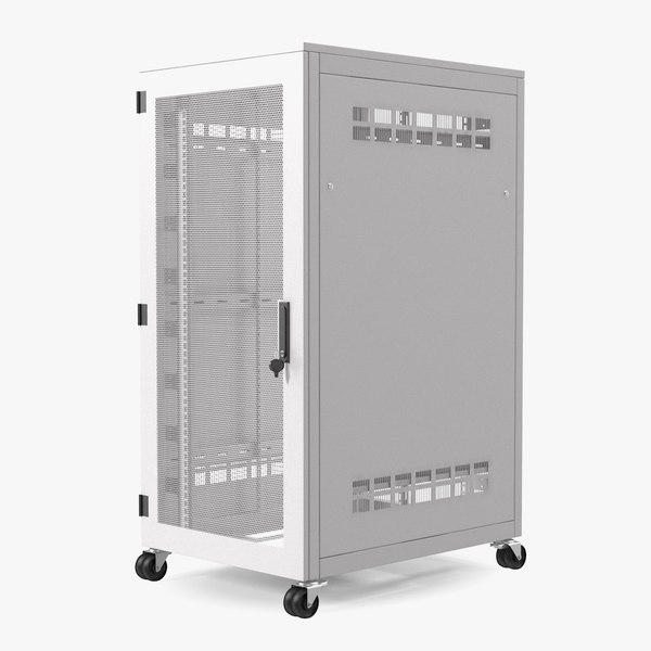 modelo 3d Armario Rack de Suelo 27U Blanco Vacío - TurboSquid 1848970