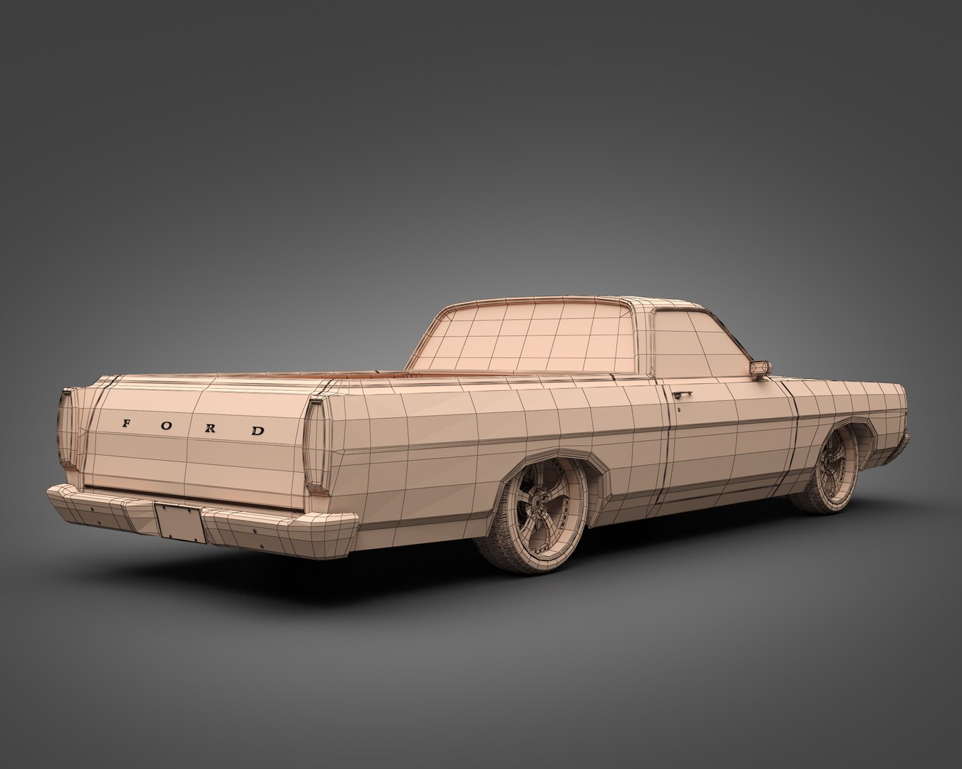 3D 1969 Ford Ranchero GT - TurboSquid 1743251