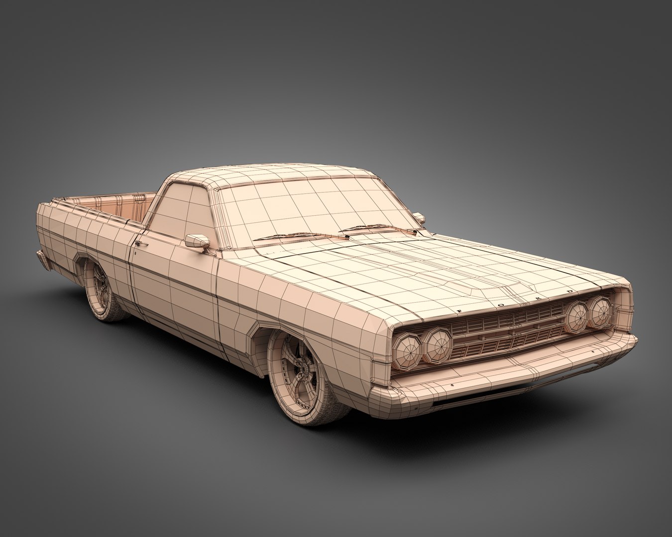 3D 1969 Ford Ranchero GT - TurboSquid 1743251