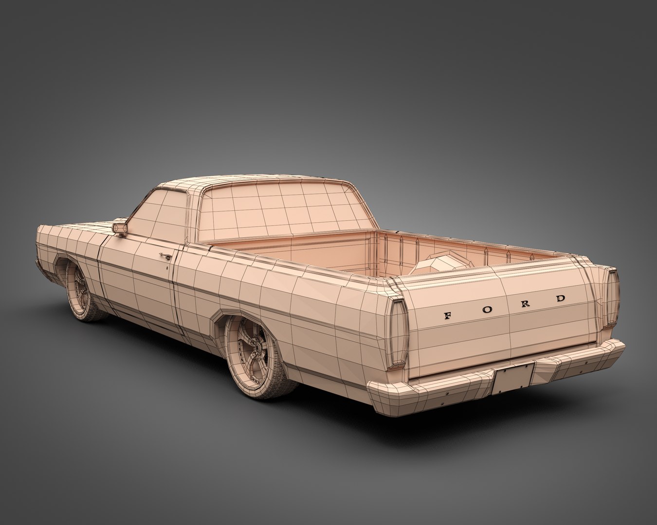 3D 1969 Ford Ranchero GT - TurboSquid 1743251