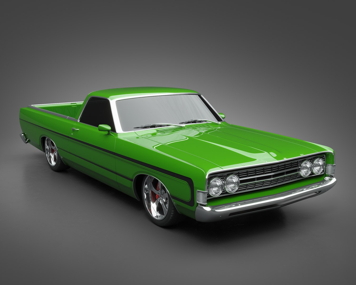 3D 1969 Ford Ranchero GT - TurboSquid 1743251