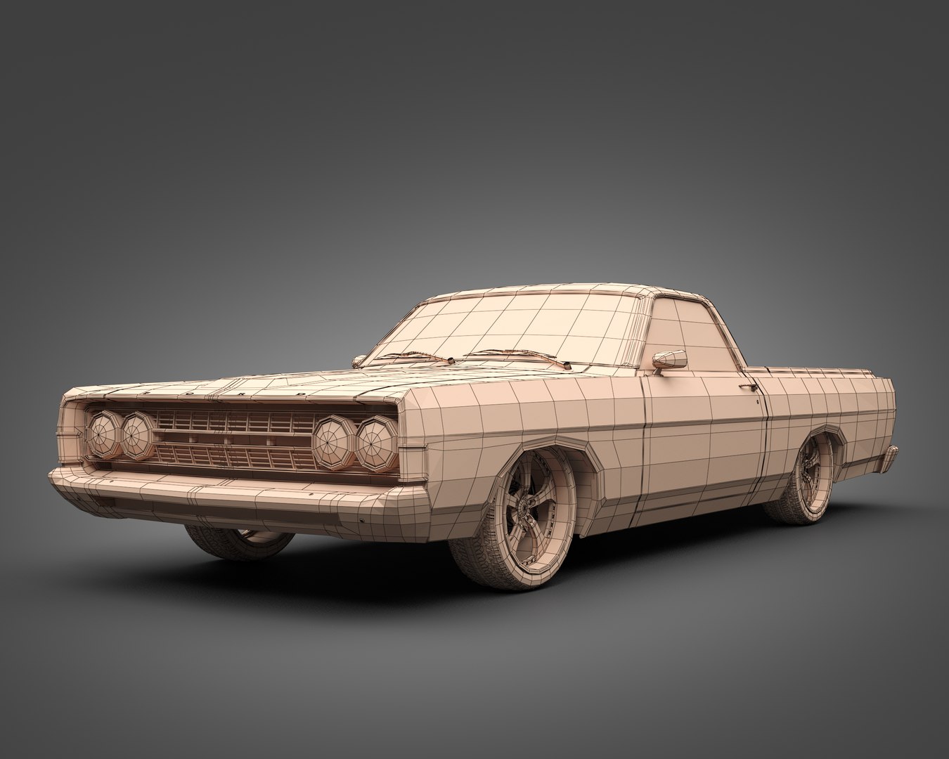 3D 1969 Ford Ranchero GT - TurboSquid 1743251