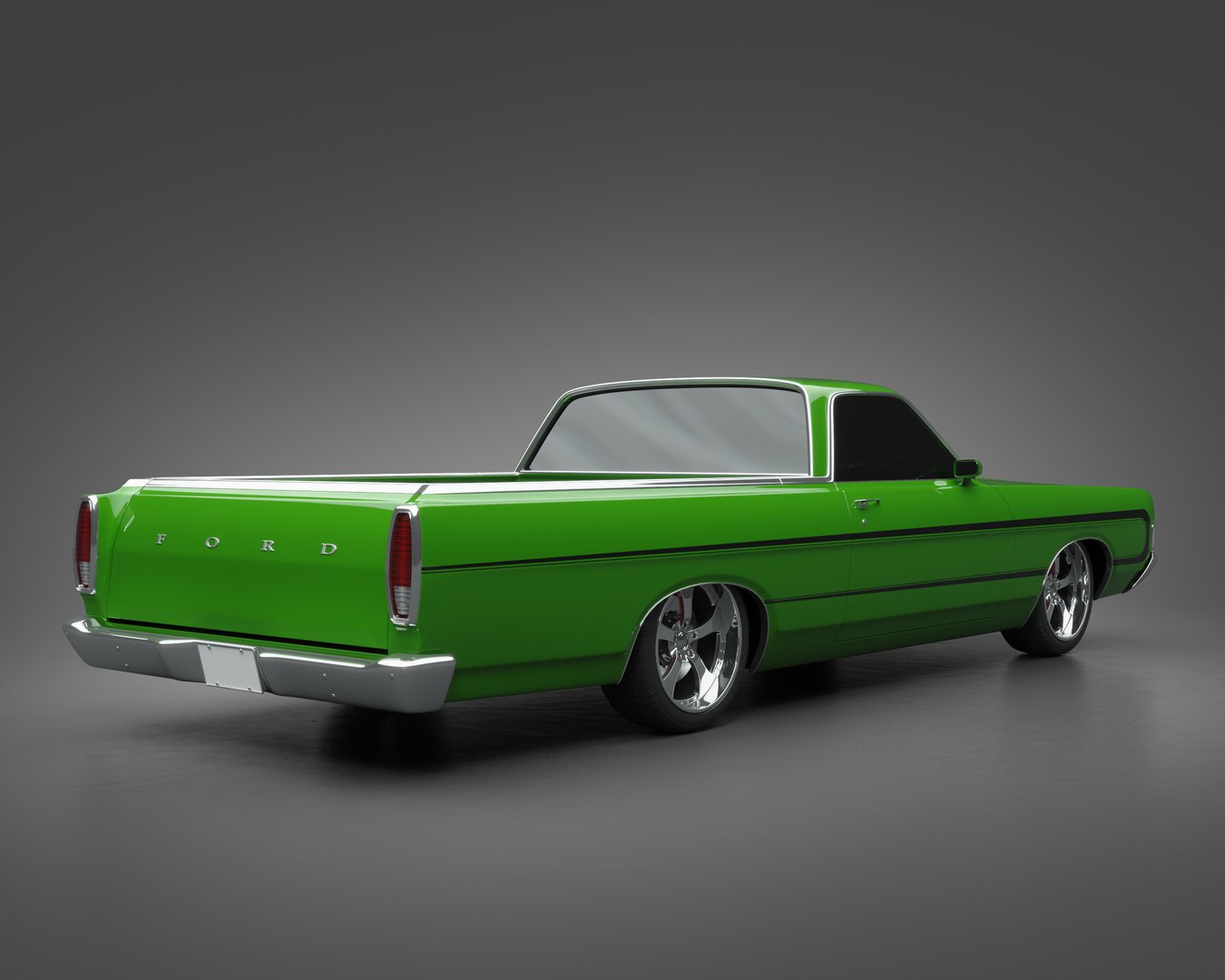 3D 1969 Ford Ranchero GT - TurboSquid 1743251