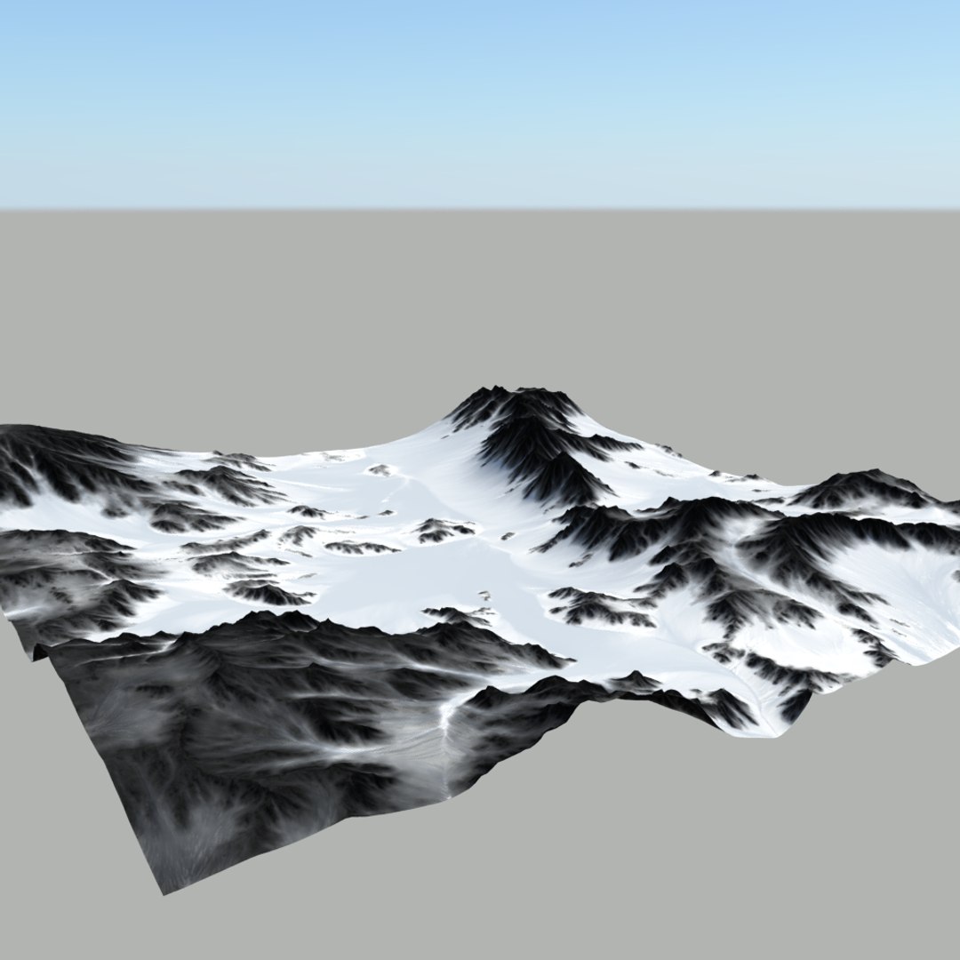 terrain realistic 3d obj