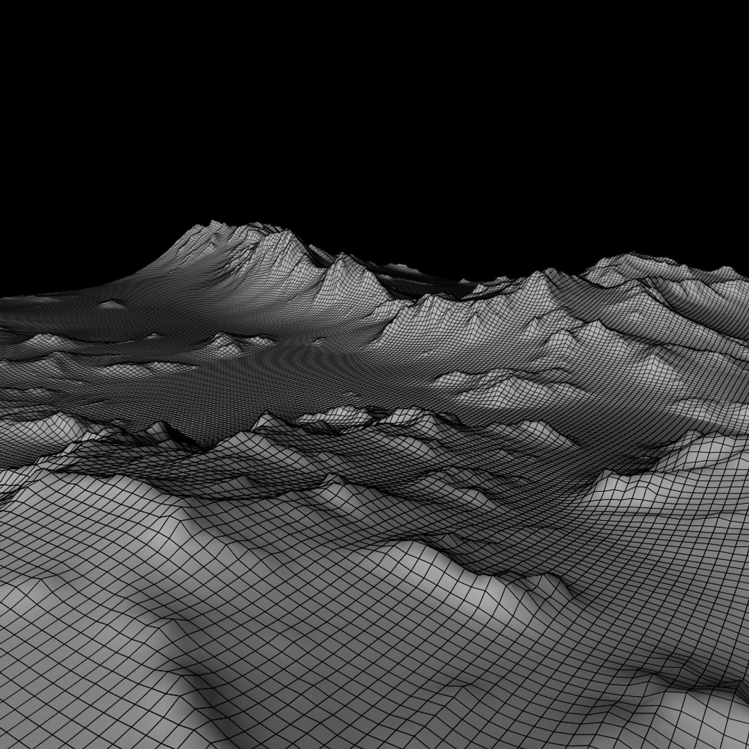 terrain realistic 3d obj