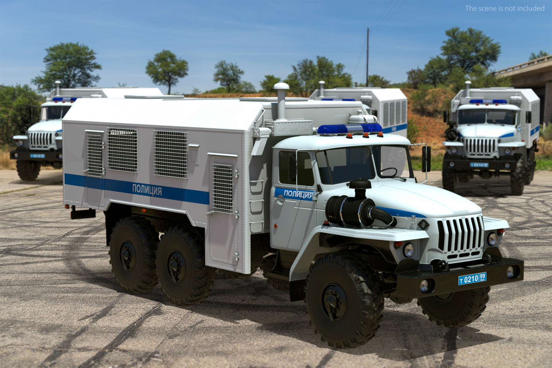Ural 4320 police vehicle 3D model - TurboSquid 1677812