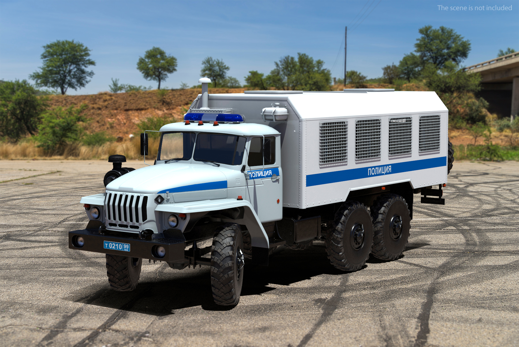 Ural 4320 police vehicle 3D model - TurboSquid 1677812
