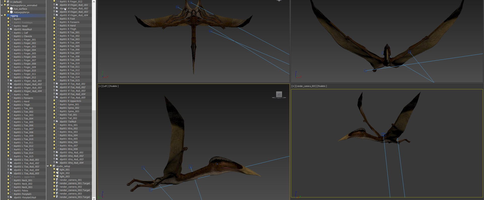 3D Model Dino Flying Dinopack - TurboSquid 1681090