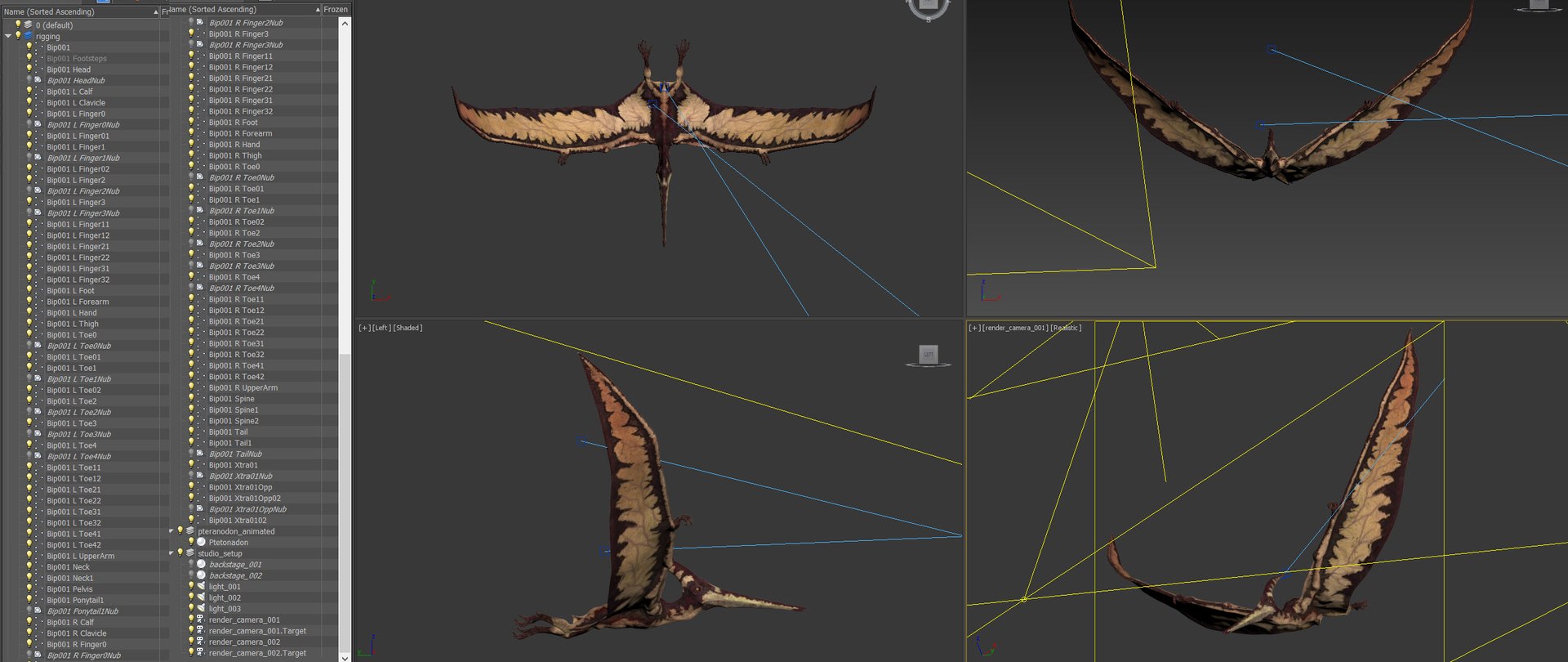 3D Model Dino Flying Dinopack - TurboSquid 1681090