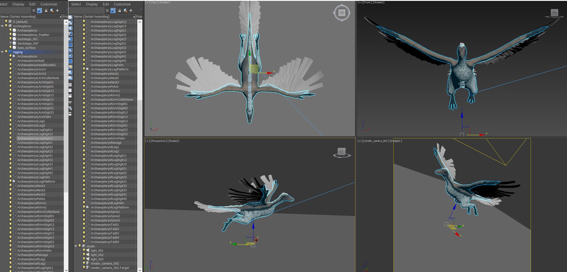 3D Model Dino Flying Dinopack - TurboSquid 1681090