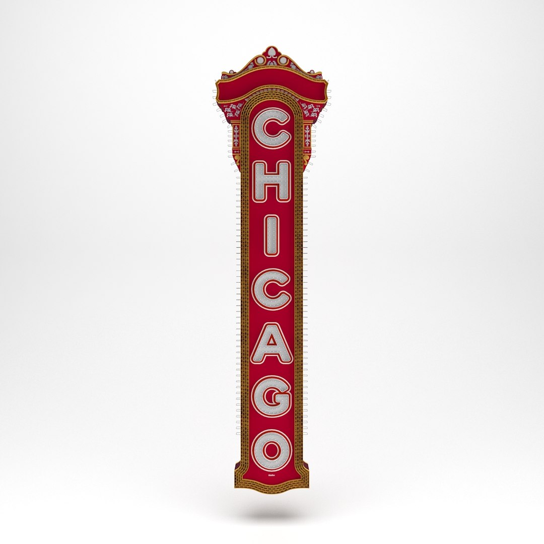 Chicago Sign Obj