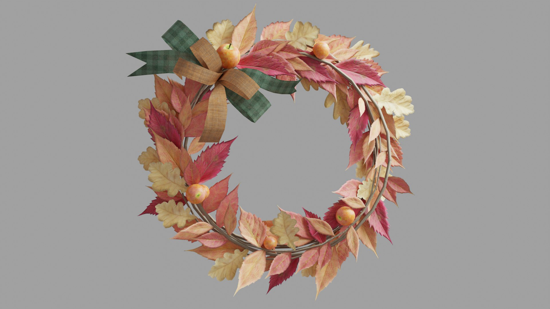 3D Autumn Wreath - TurboSquid 1973710