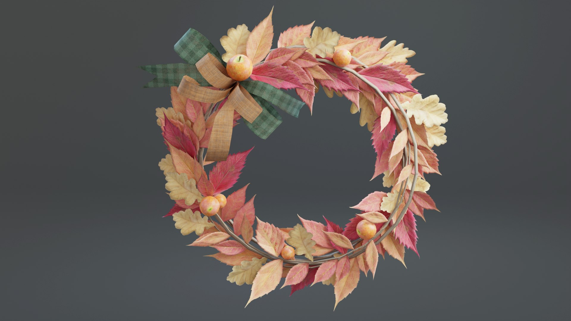3D Autumn Wreath - TurboSquid 1973710