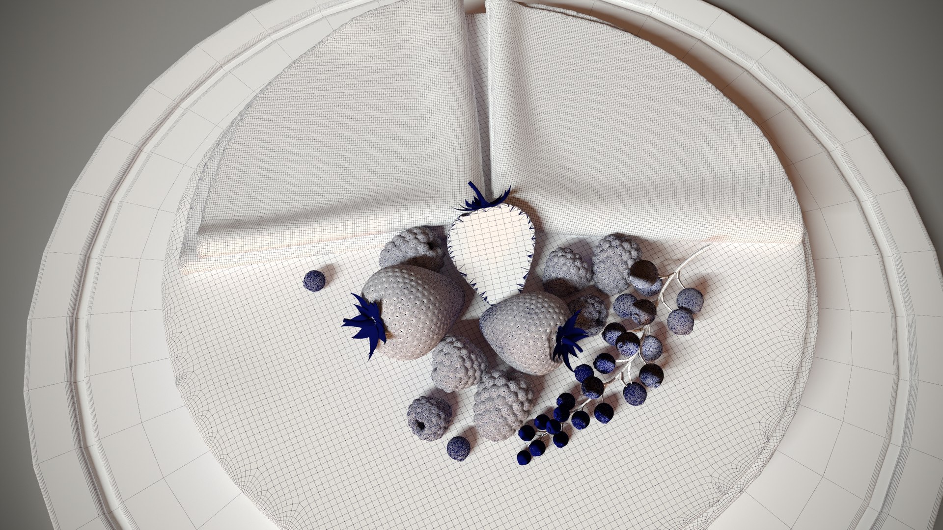 Crepes With Berries 3D Model - TurboSquid 2202882