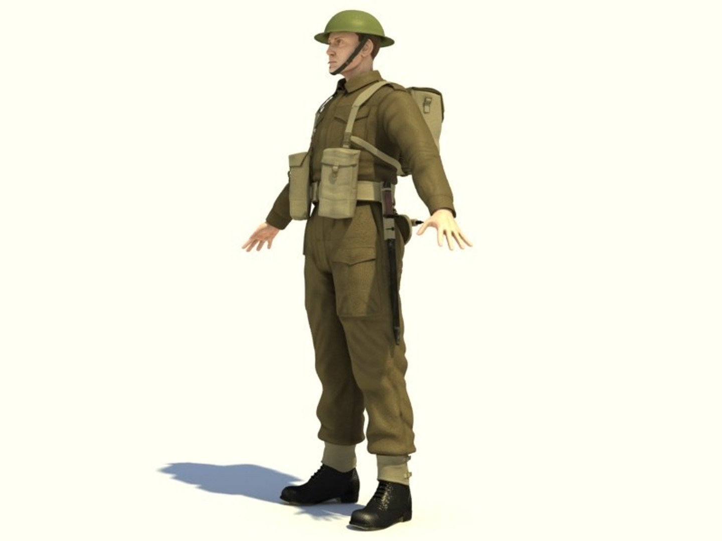 3d Wwii Soldier Model