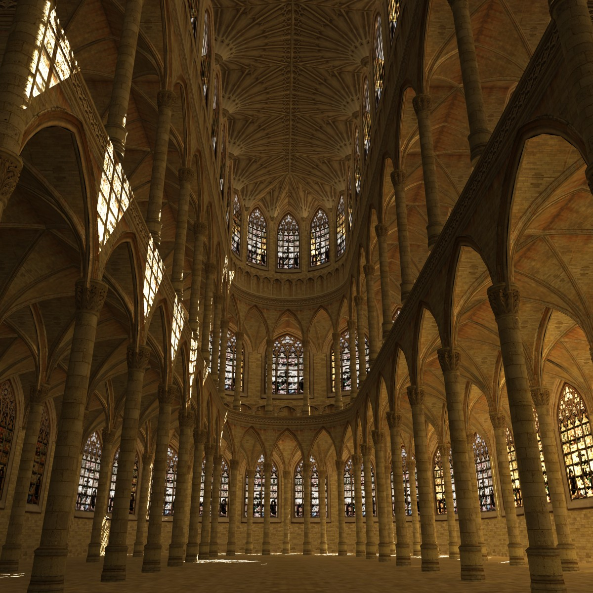 3d medieval gothic buildings cityscapes model