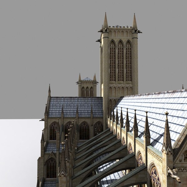 3d medieval gothic buildings cityscapes model