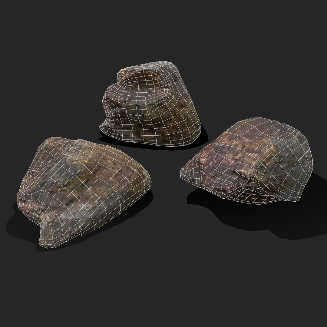 Free 3D River Rock Model - TurboSquid 1884062