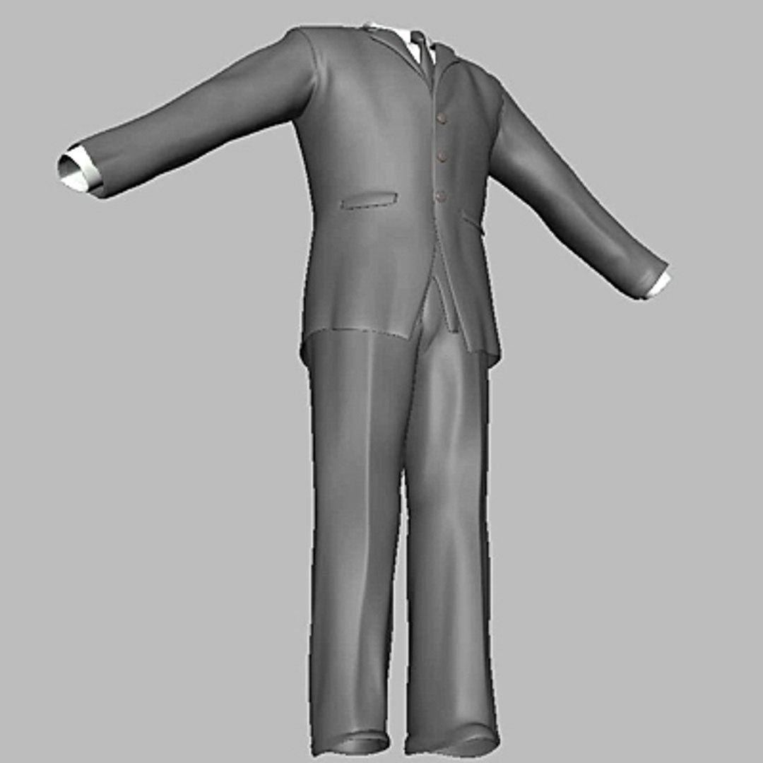 3d Man Suit Model