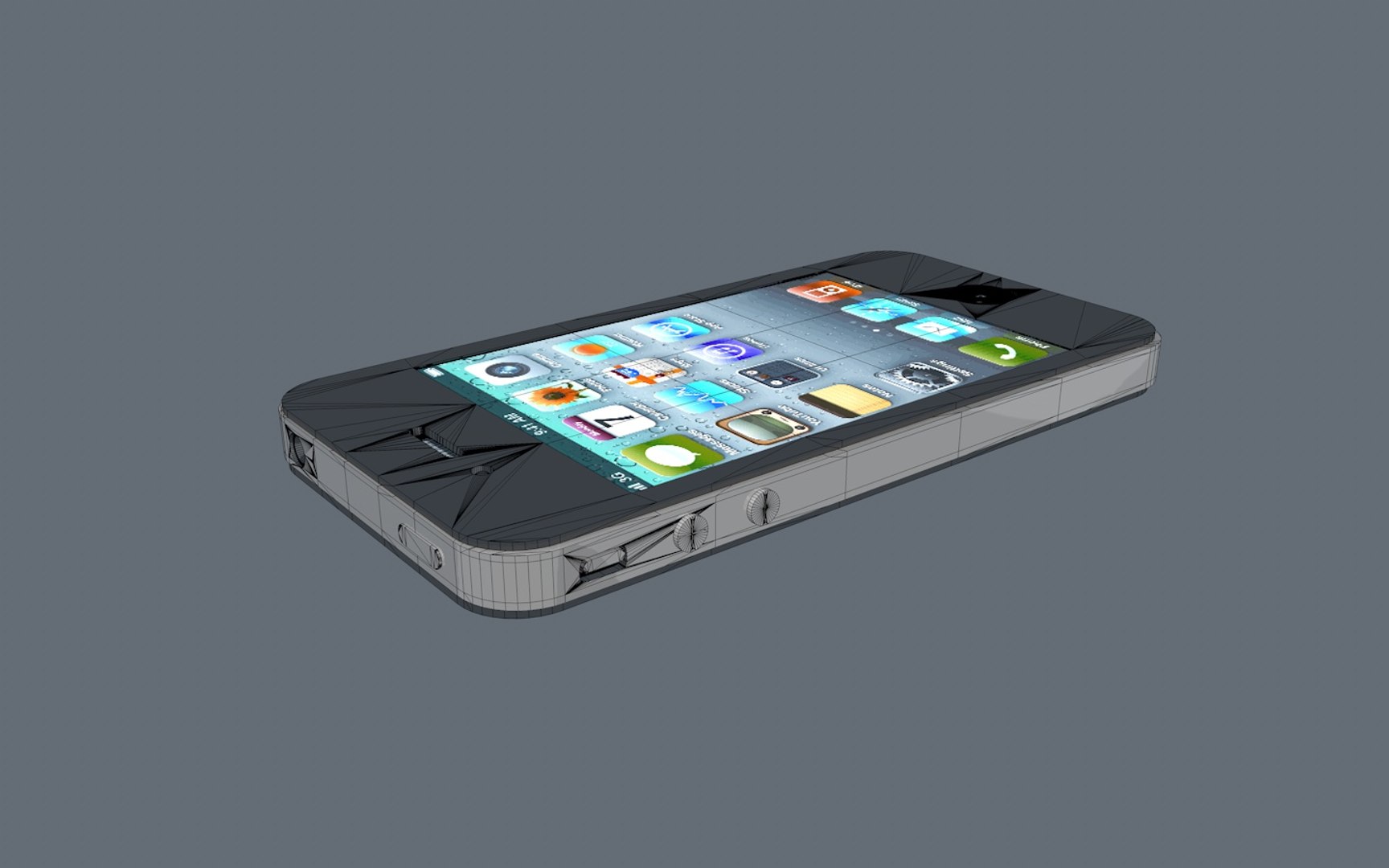 3d iphone 4 model