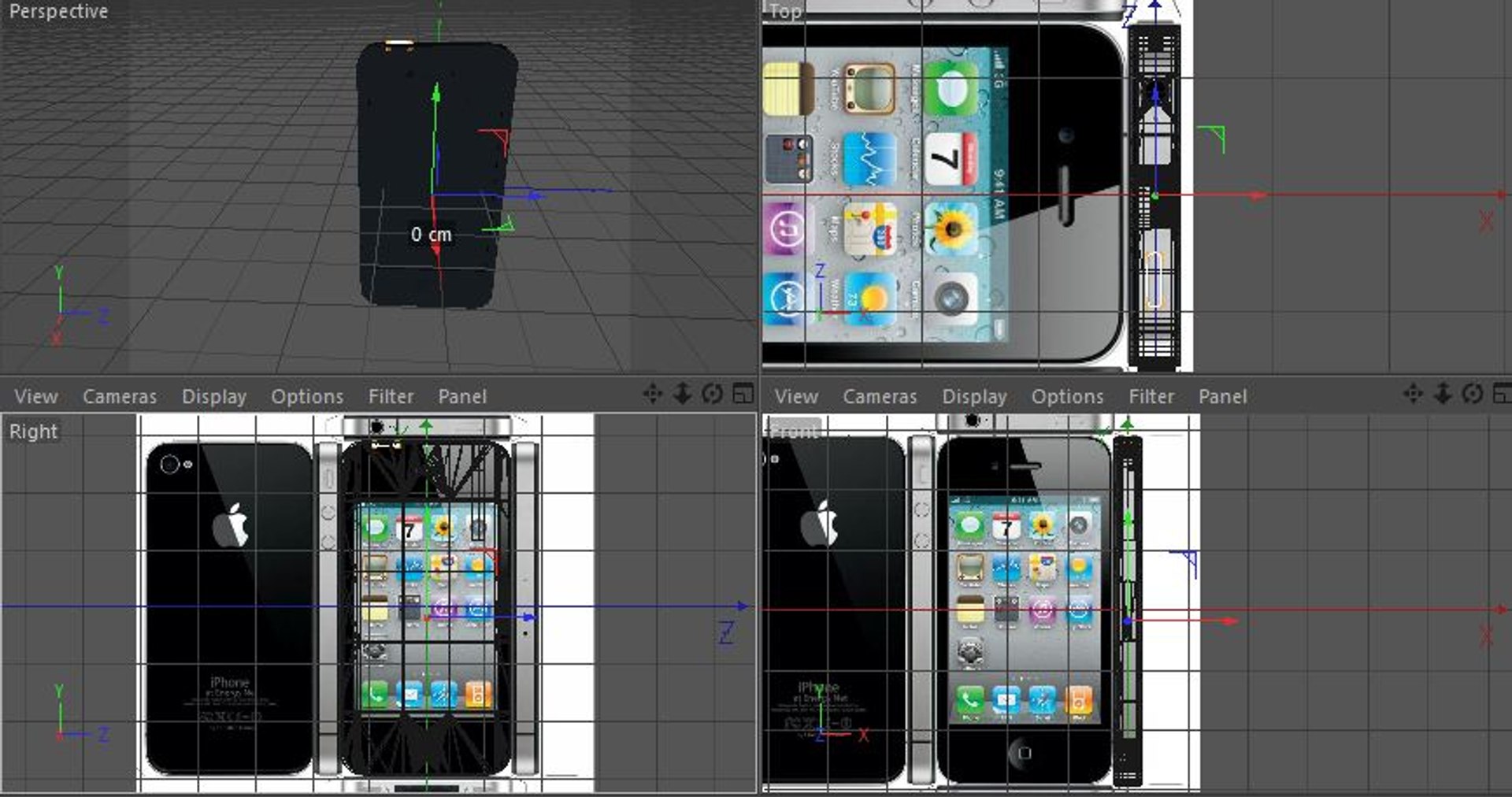 3d iphone 4 model