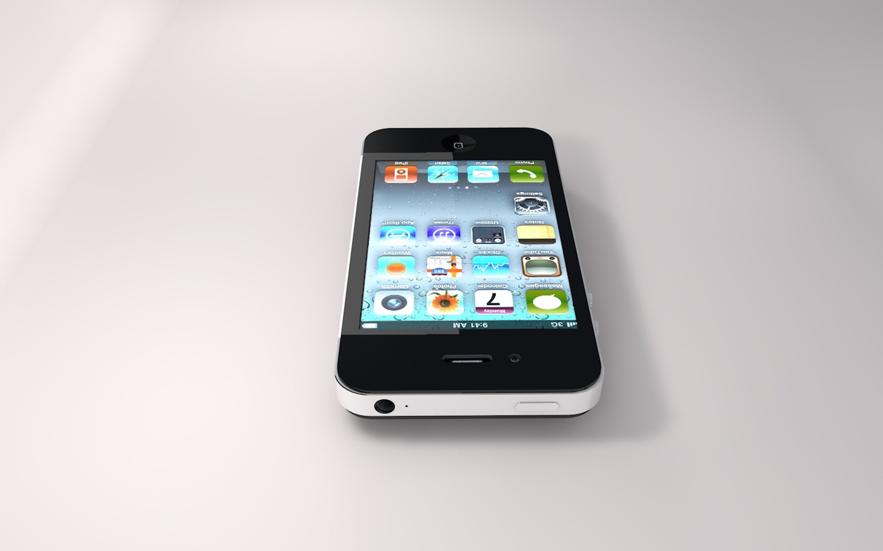 3d iphone 4 model