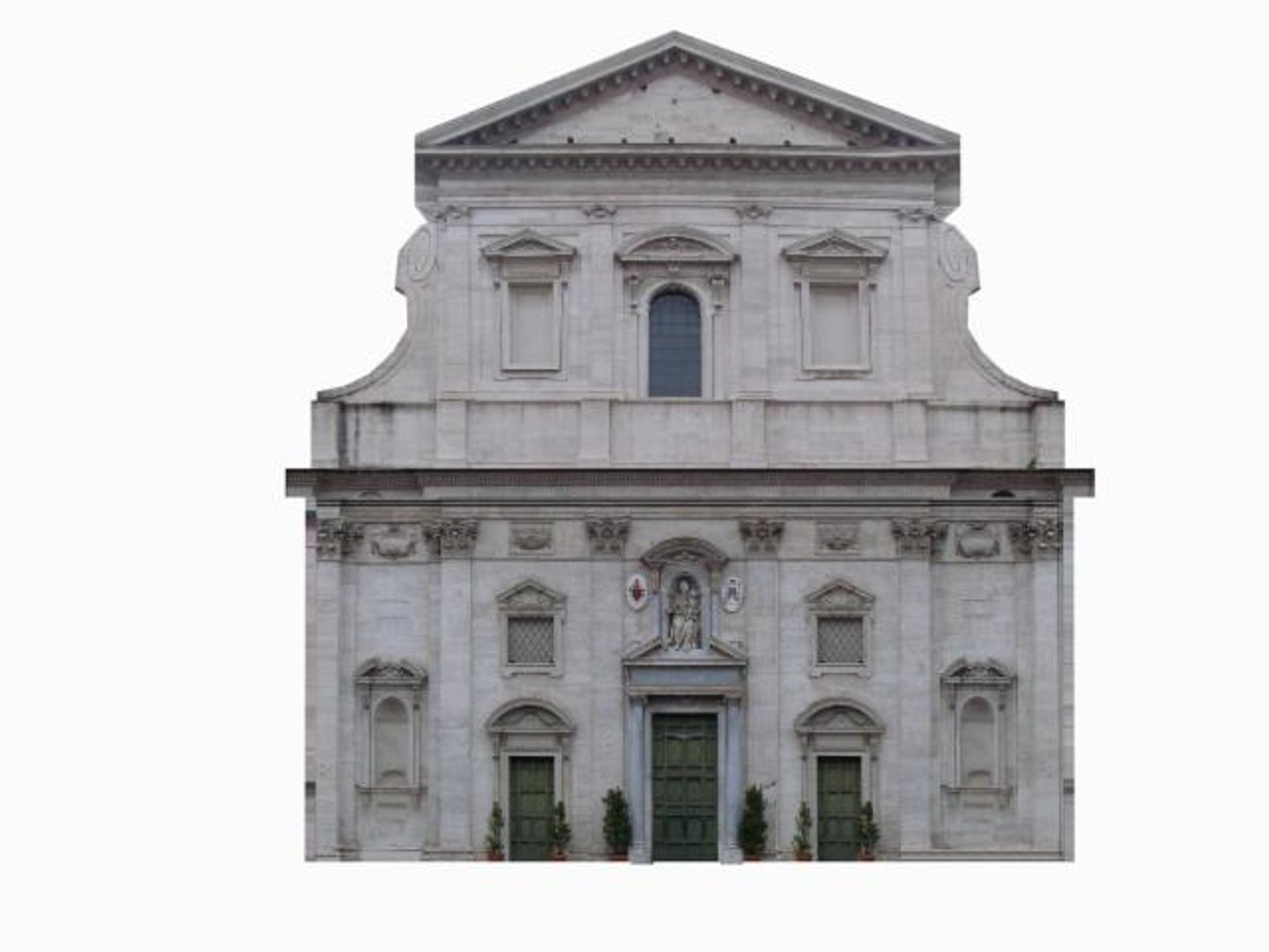 old vatican european church building 3d model