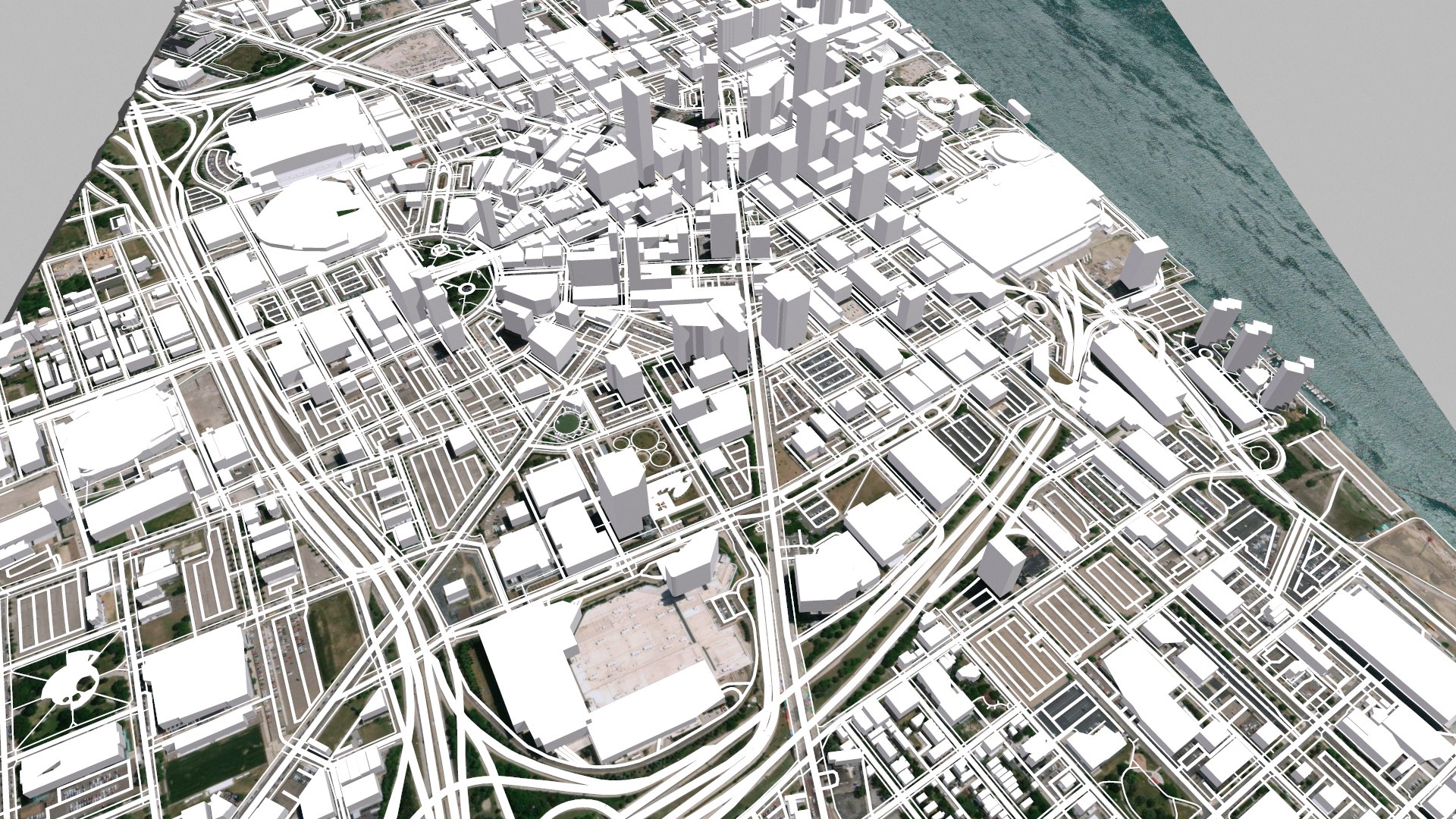 3D Citycape Detroit United States Model - TurboSquid 2245219