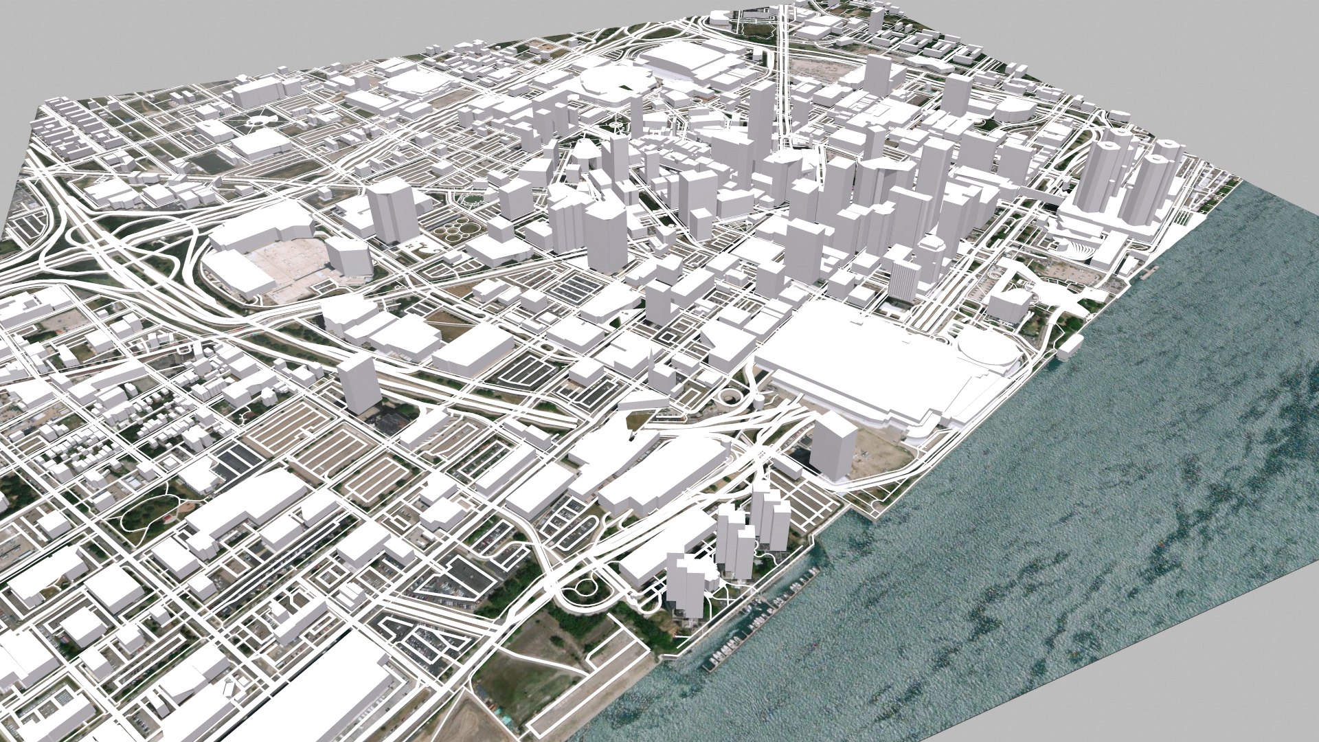3D Citycape Detroit United States Model - TurboSquid 2245219