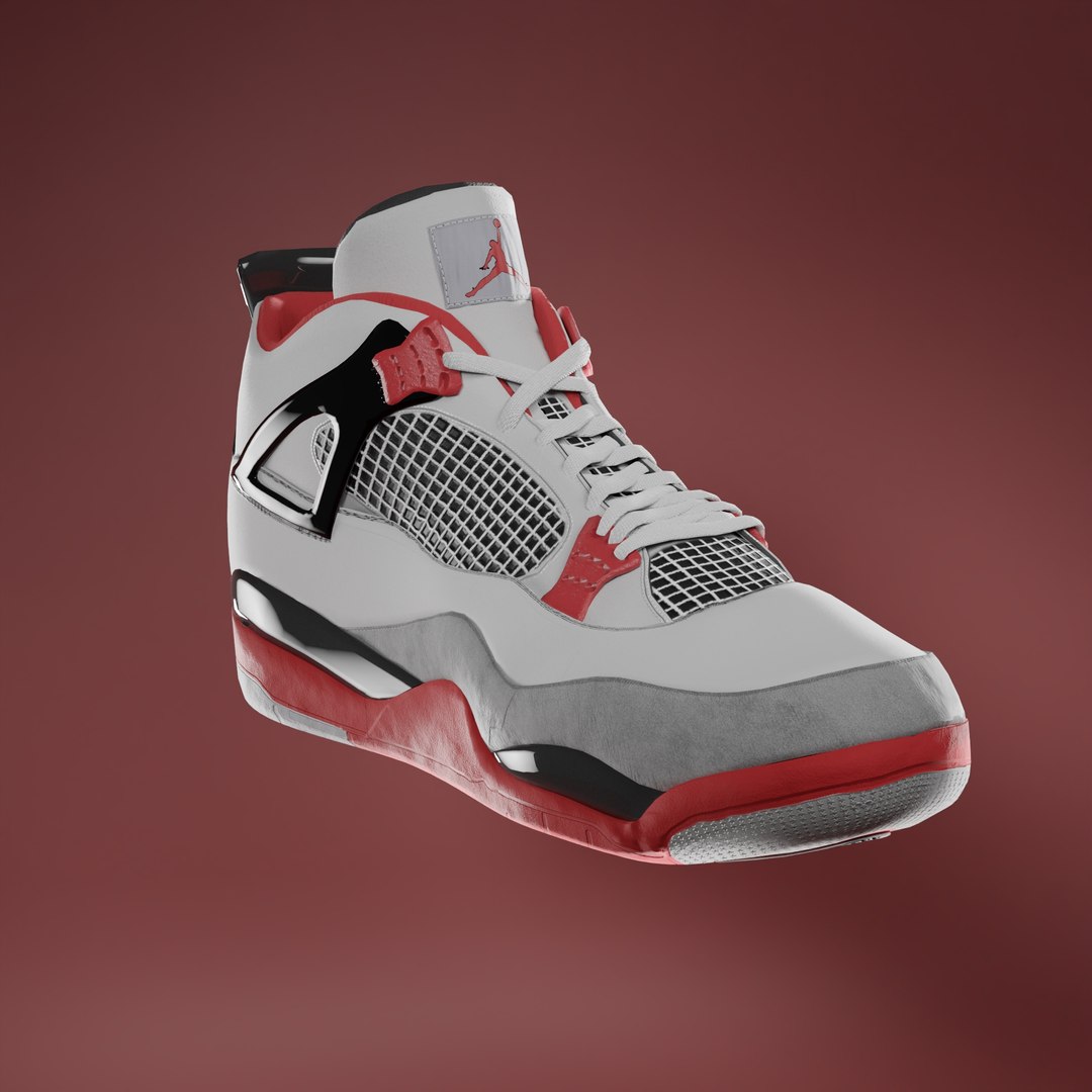 Jordan 4 Retro 3D Model - TurboSquid 2174658