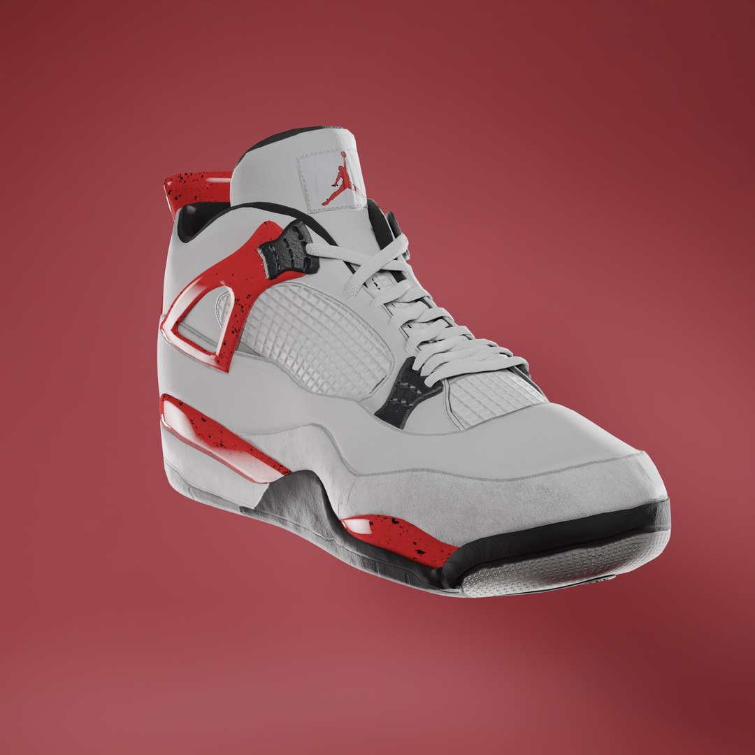 Jordan 4 Retro 3D Model - TurboSquid 2174658