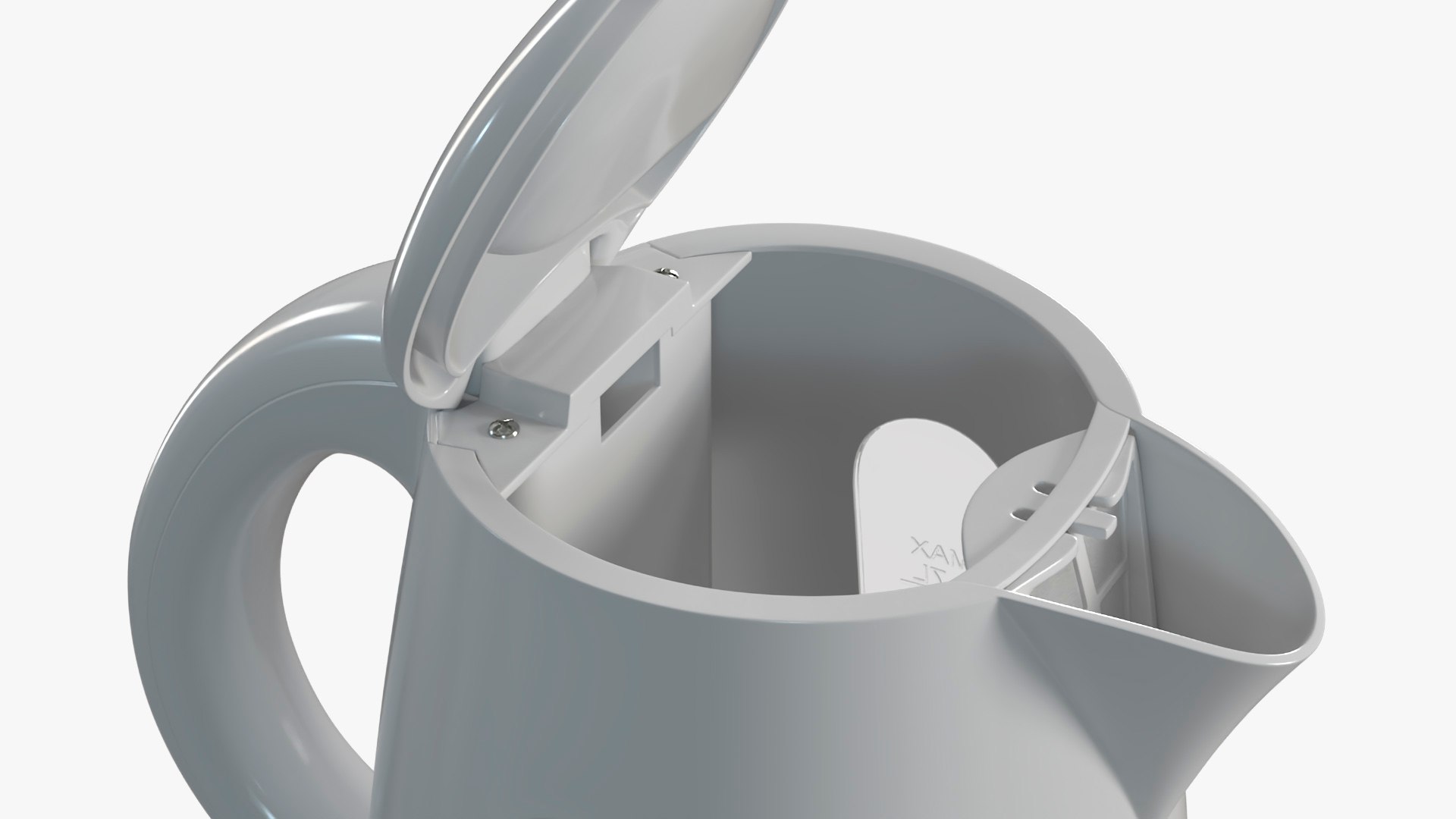 Electric Kettle With Water Open 3D Model - TurboSquid 2296182