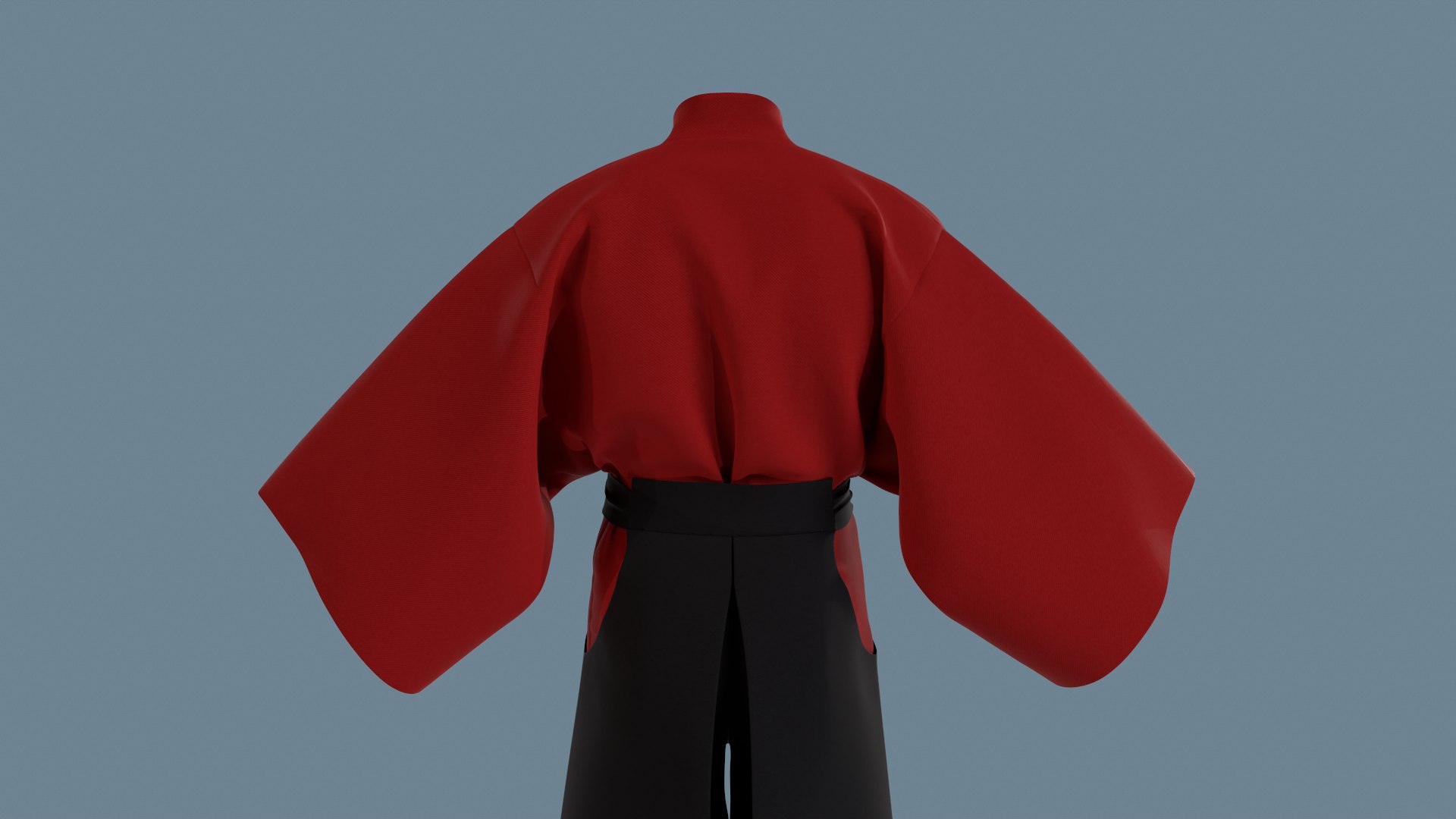 3D Samurai Hakama Model - TurboSquid 2265460