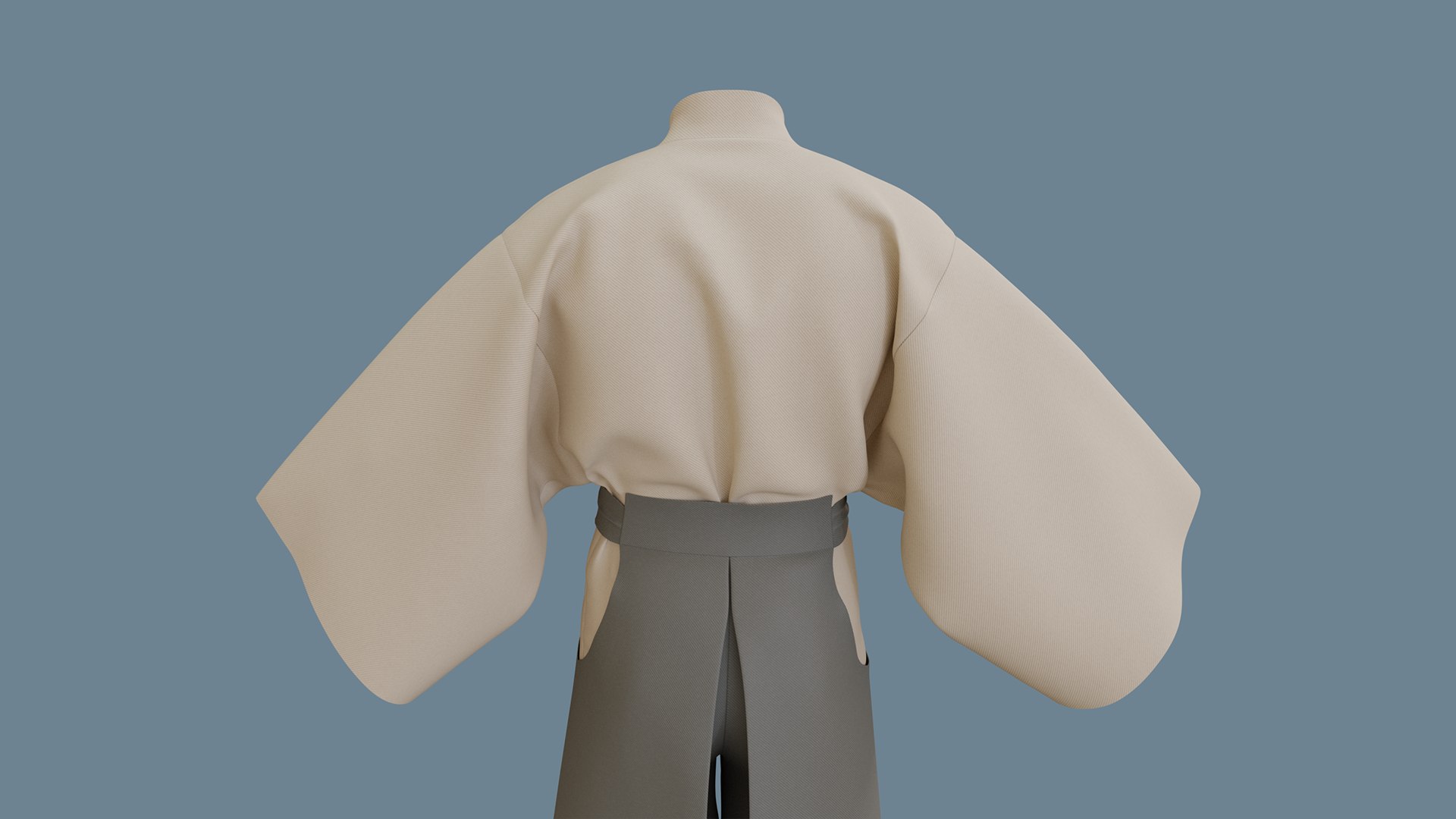 3D Samurai Hakama Model - TurboSquid 2265460