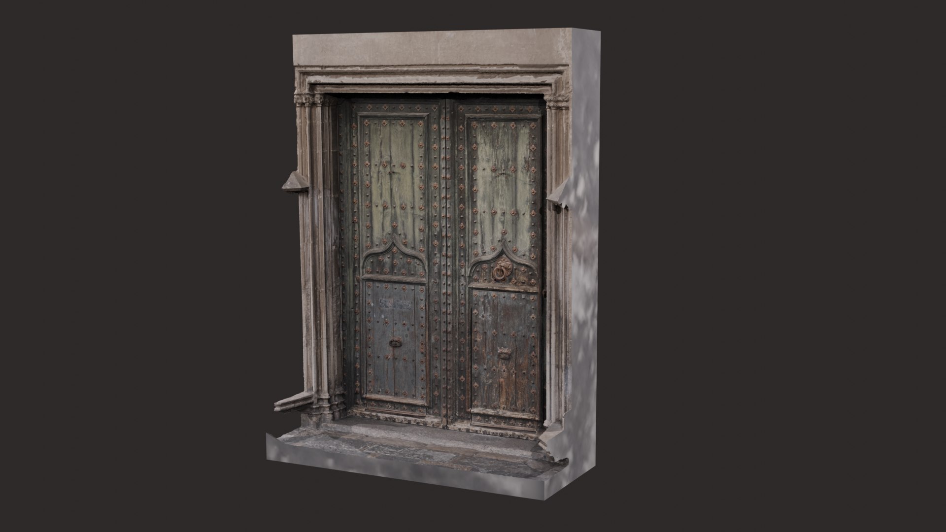 3D 3D Model Of Girona Church Door With Realistic Texture Model ...