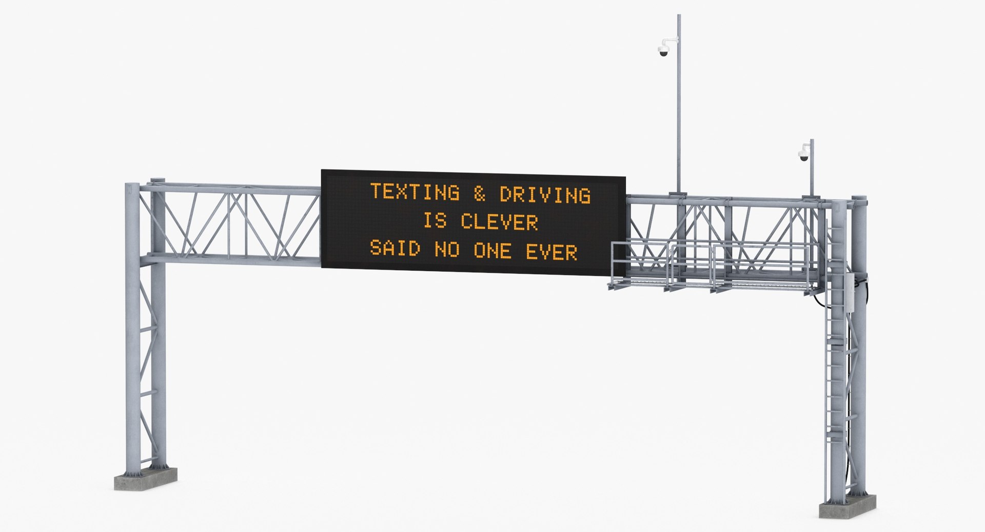 Digital Highway Sign 01 And Blank Version Model - TurboSquid 2023063