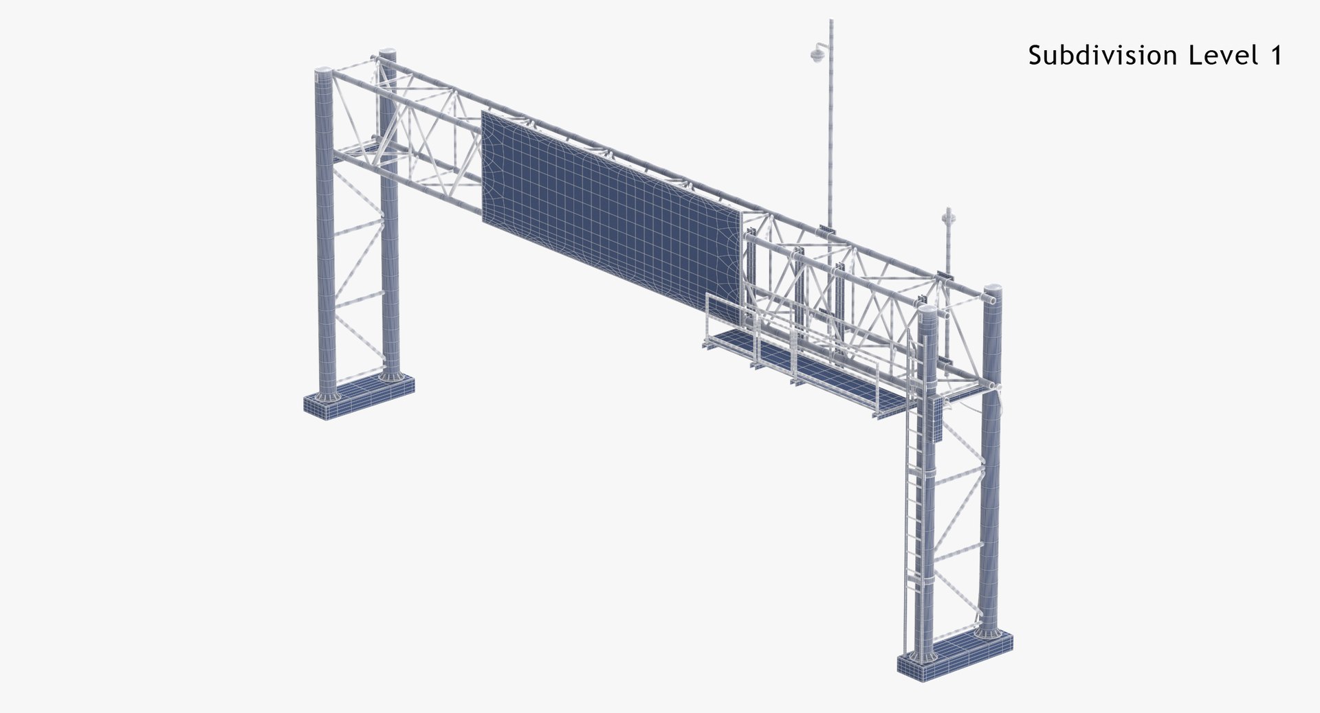 Digital Highway Sign 01 and Blank Version model - TurboSquid 2023063